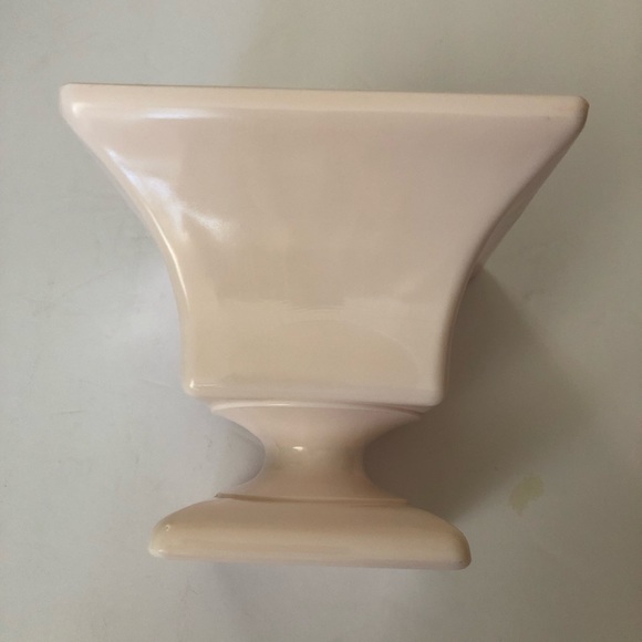 napco | Accents | Napco Vintage Pink Milk Glass Pedestal Planter Vase | Poshmark